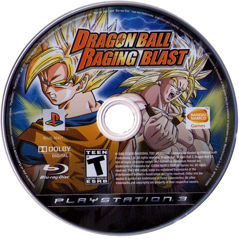 Dragon Ball: Raging Blast cover or packaging material - MobyGames