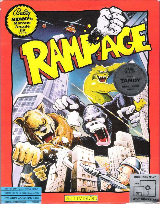 Rampage cover or packaging material - MobyGames