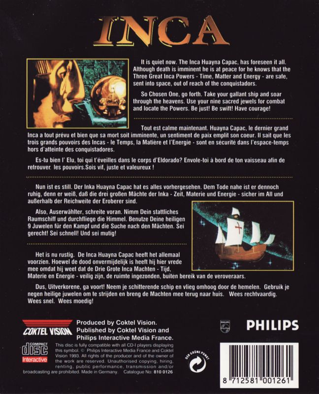Inca cover or packaging material - MobyGames