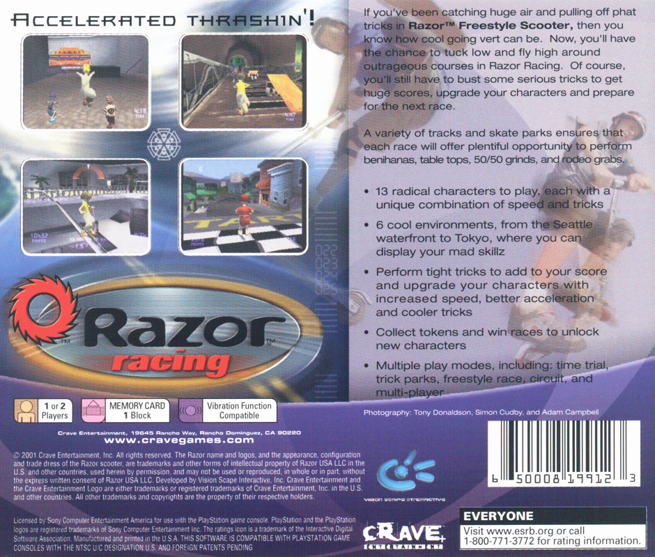 Razor Racing cover or packaging material - MobyGames