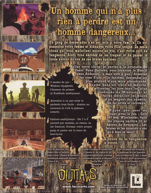 Outlaws cover or packaging material - MobyGames