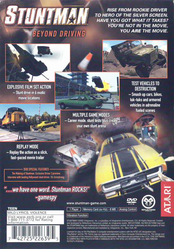 Stuntman cover or packaging material - MobyGames