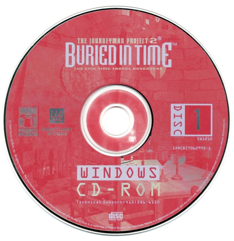 The Journeyman Project 2: Buried in Time cover or packaging material ...