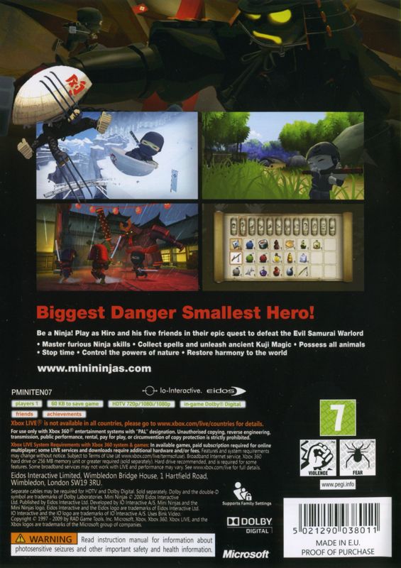 Mini Ninjas cover or packaging material - MobyGames