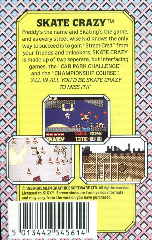 Skate Crazy cover or packaging material - MobyGames