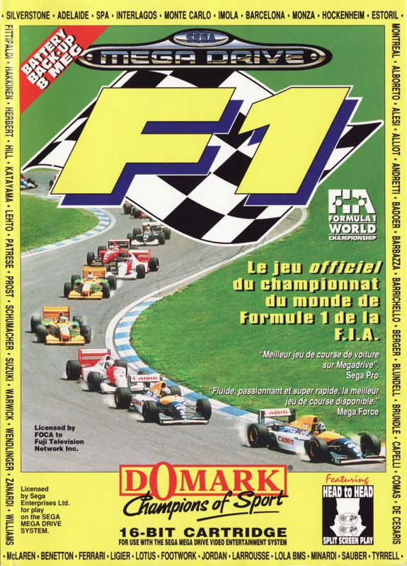 Formula One cover or packaging material - MobyGames