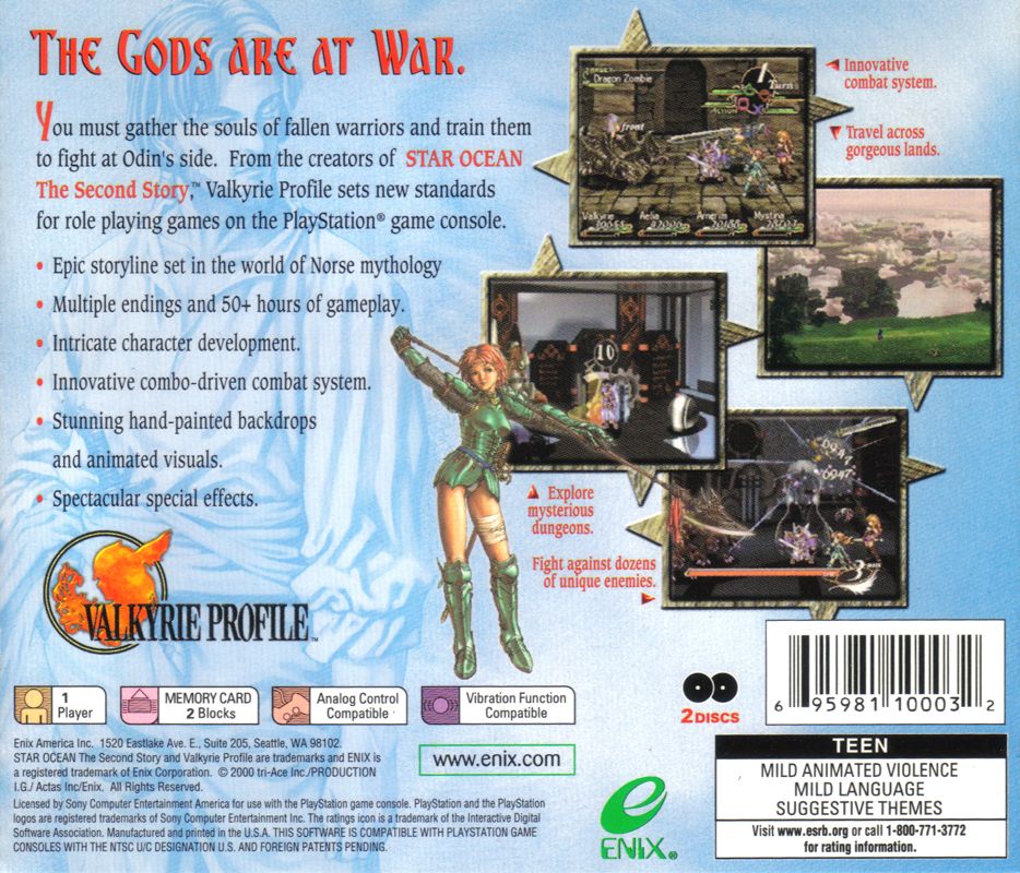 Valkyrie Profile cover or packaging material - MobyGames