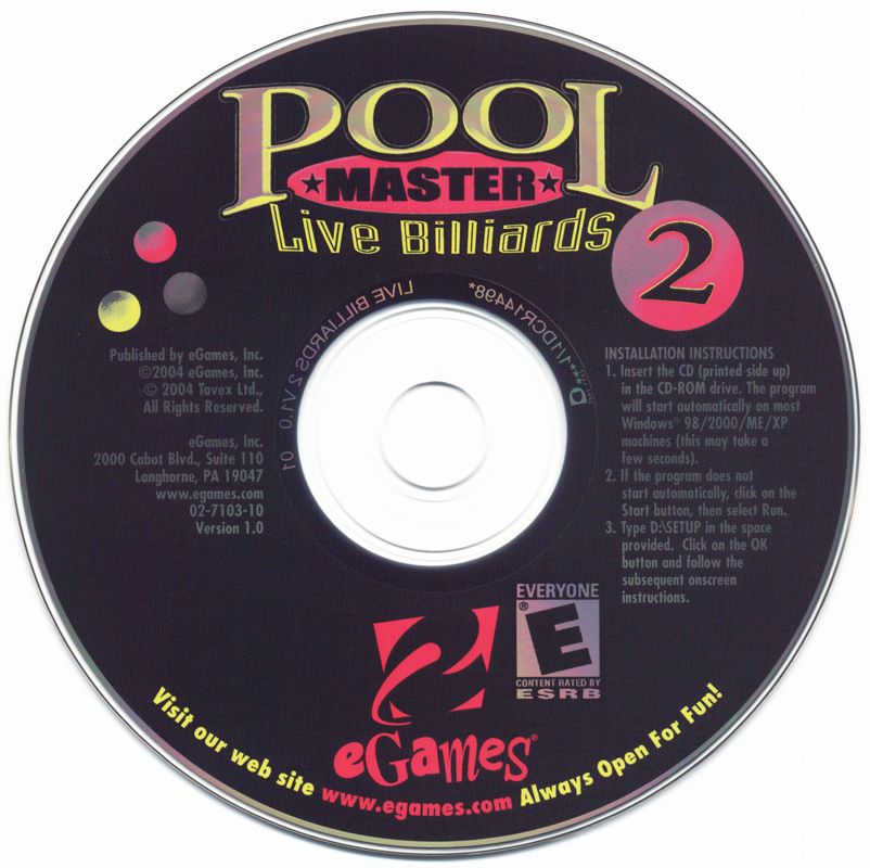 Live Billiards 2 cover or packaging material - MobyGames