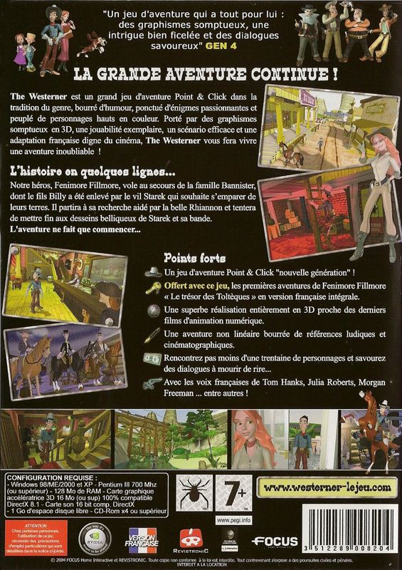 Wanted: A Wild Western Adventure cover or packaging material - MobyGames