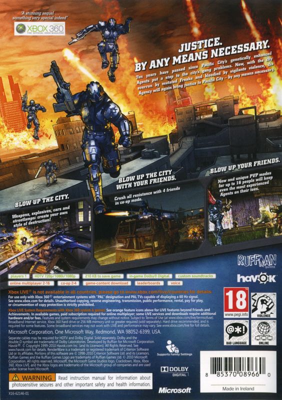Crackdown 2 cover or packaging material - MobyGames