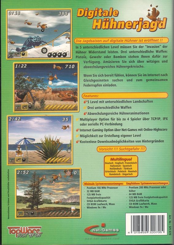 Chicken Shoot cover or packaging material - MobyGames