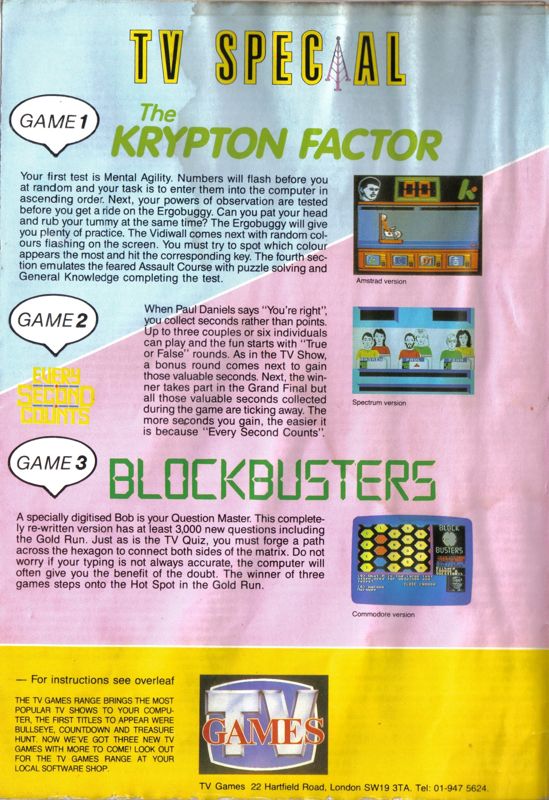 TV Special cover or packaging material - MobyGames