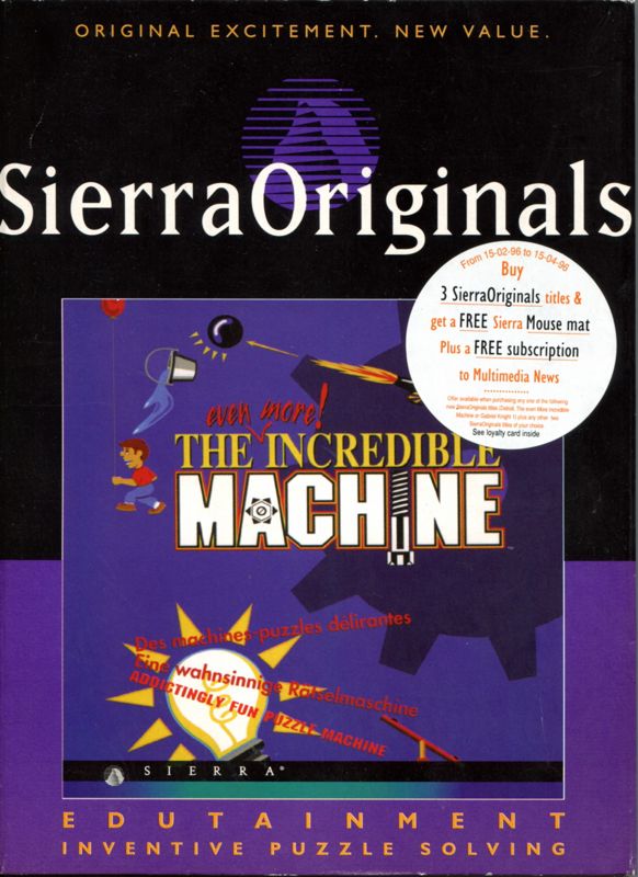 The Even More! Incredible Machine cover or packaging material - MobyGames