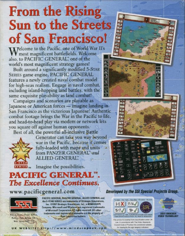 Pacific General cover or packaging material - MobyGames