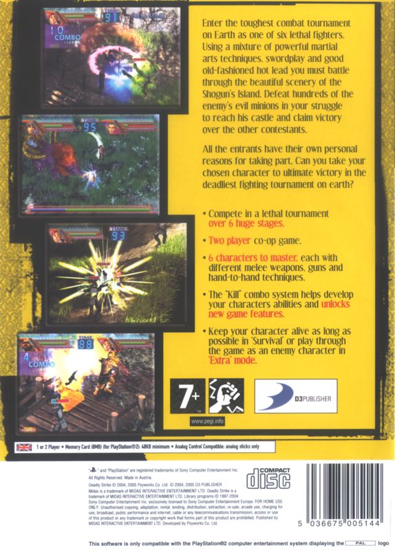 Deadly Strike cover or packaging material - MobyGames