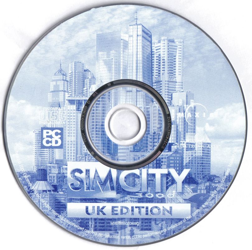SimCity 3000 Unlimited cover or packaging material - MobyGames