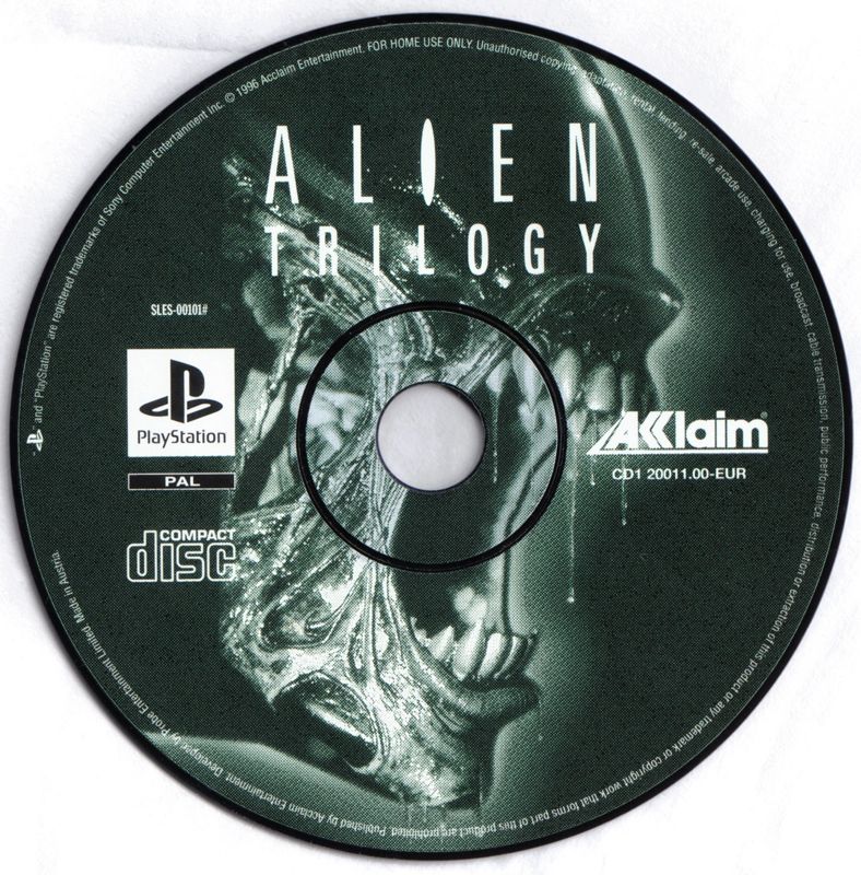 Alien Trilogy cover or packaging material - MobyGames