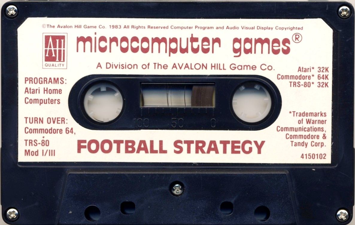 Computer Football Strategy cover or packaging material - MobyGames