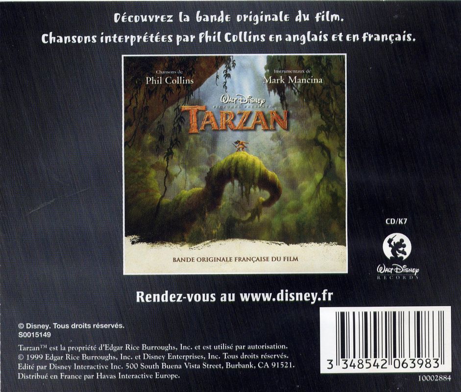Disney's Tarzan cover or packaging material - MobyGames