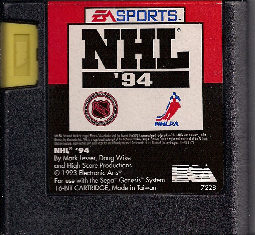 NHL '94 cover or packaging material - MobyGames