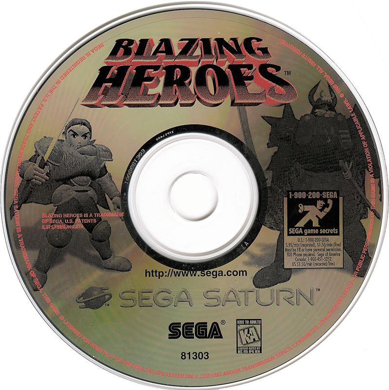 Blazing Heroes cover or packaging material - MobyGames