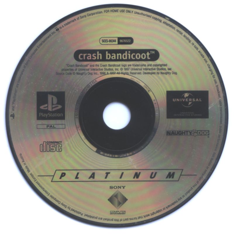 Crash Bandicoot cover or packaging material - MobyGames