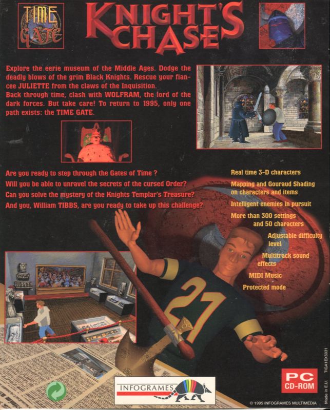 Time Gate: Knight's Chase cover or packaging material - MobyGames