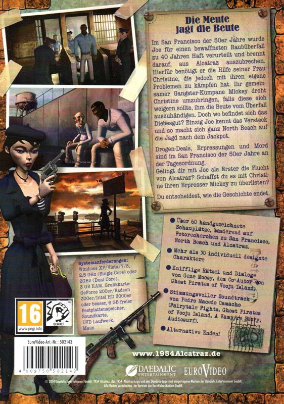 1954: Alcatraz cover or packaging material - MobyGames