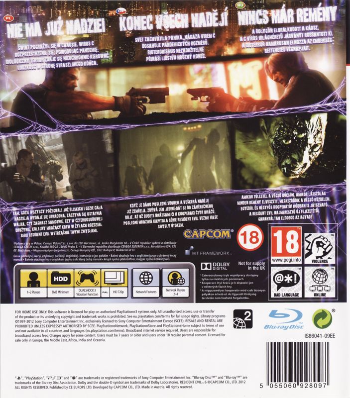 Resident Evil 6 cover or packaging material - MobyGames