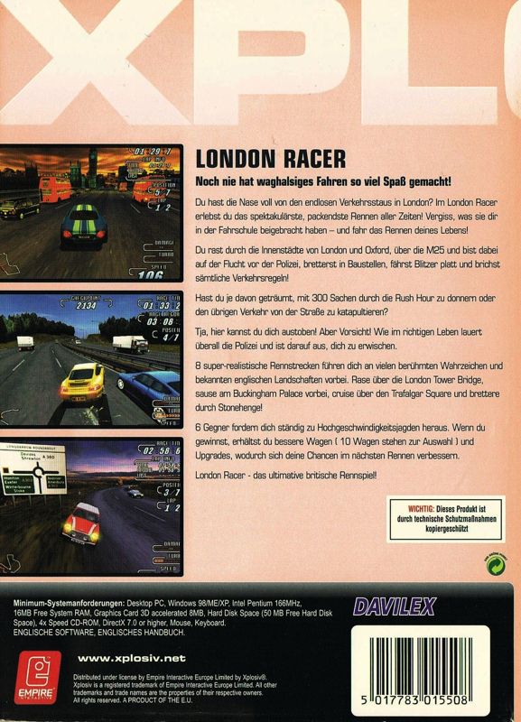 M25 Racer cover or packaging material - MobyGames
