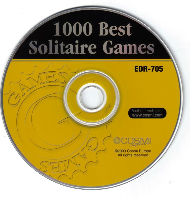 1000 Best Solitaire Games cover or packaging material - MobyGames