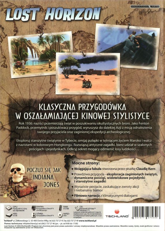 Lost Horizon cover or packaging material - MobyGames