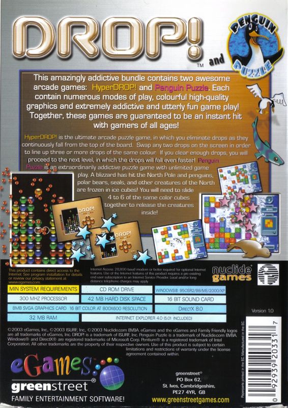 Drop! cover or packaging material - MobyGames