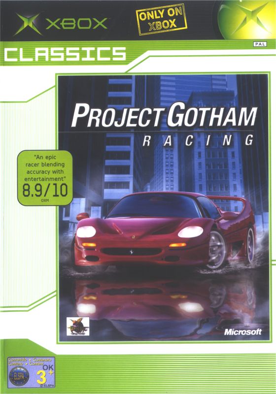 Project Gotham Racing cover or packaging material - MobyGames
