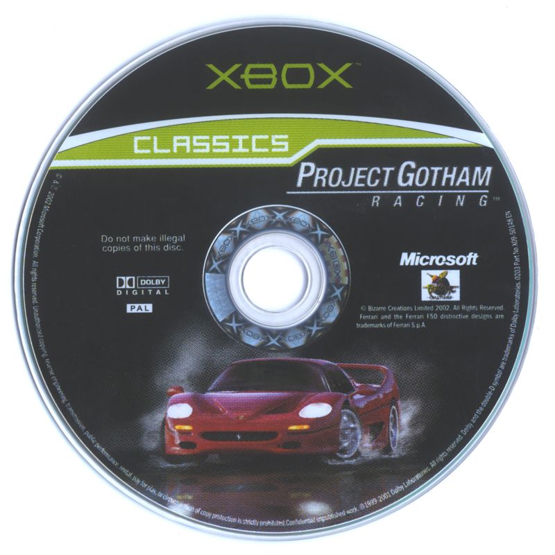 Project Gotham Racing cover or packaging material - MobyGames