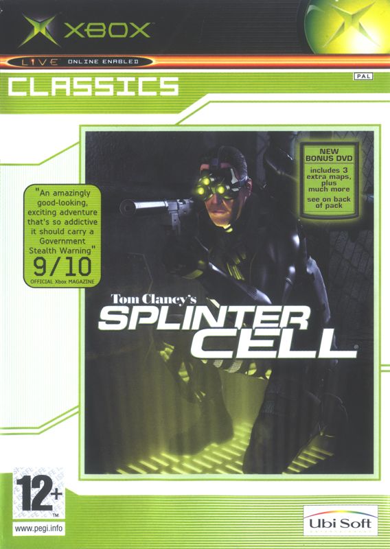 Tom Clancy's Splinter Cell cover or packaging material - MobyGames