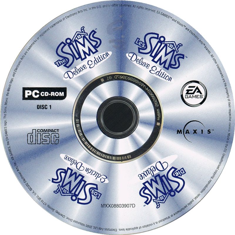 The Sims: Deluxe Edition cover or packaging material - MobyGames
