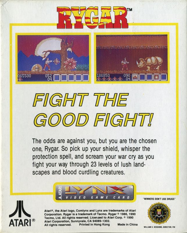 Rygar cover or packaging material - MobyGames