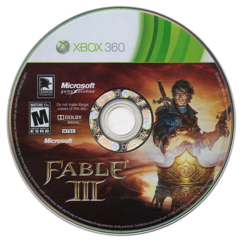 Fable III (Limited Collector's Edition) cover or packaging material ...