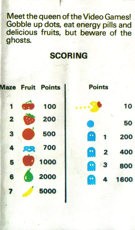 Ms. Pac-Man cover or packaging material - MobyGames