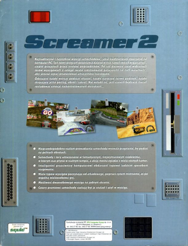 Screamer 2 cover or packaging material - MobyGames
