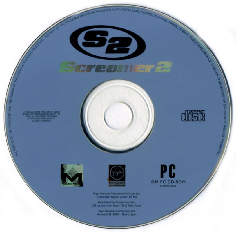 Screamer 2 cover or packaging material - MobyGames