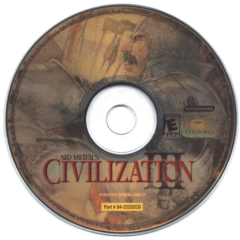 Sid Meier's Civilization III cover or packaging material - MobyGames