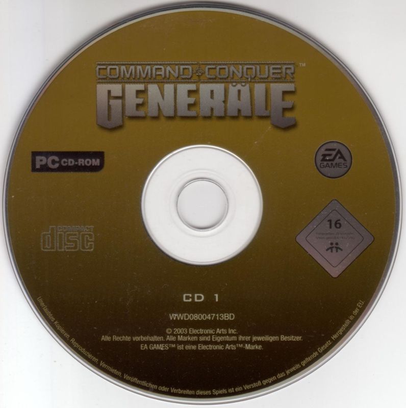 Command & Conquer: Generals cover or packaging material - MobyGames