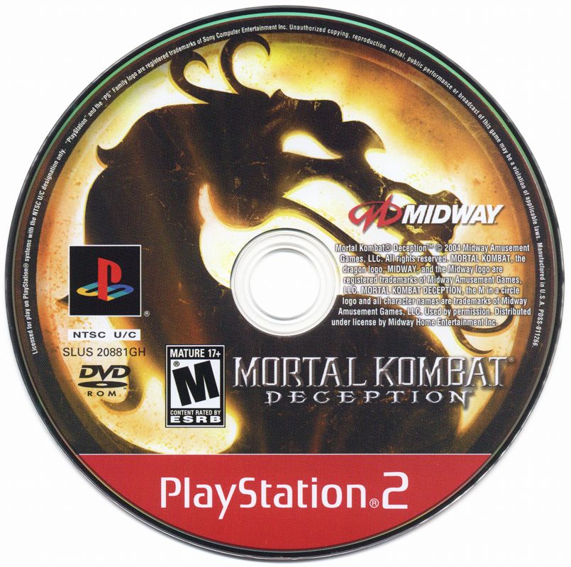 Mortal Kombat: Deception cover or packaging material - MobyGames