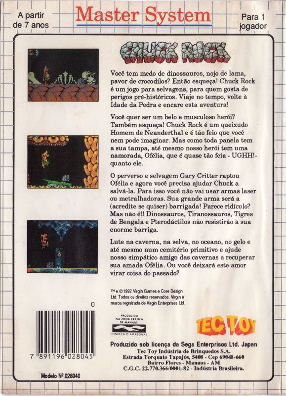 Chuck Rock cover or packaging material - MobyGames