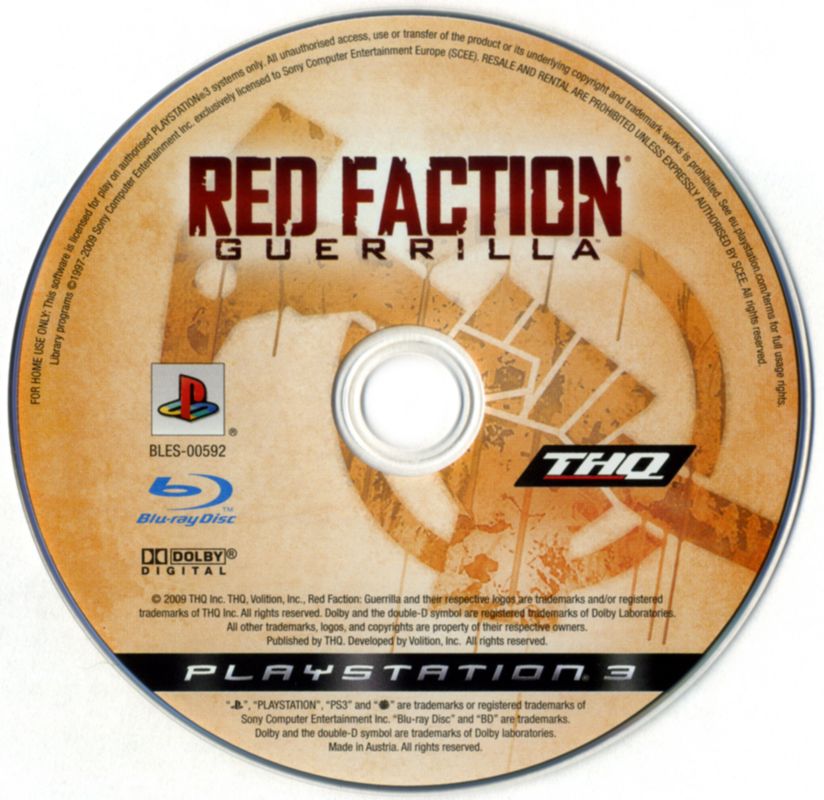 Red Faction: Guerrilla cover or packaging material - MobyGames