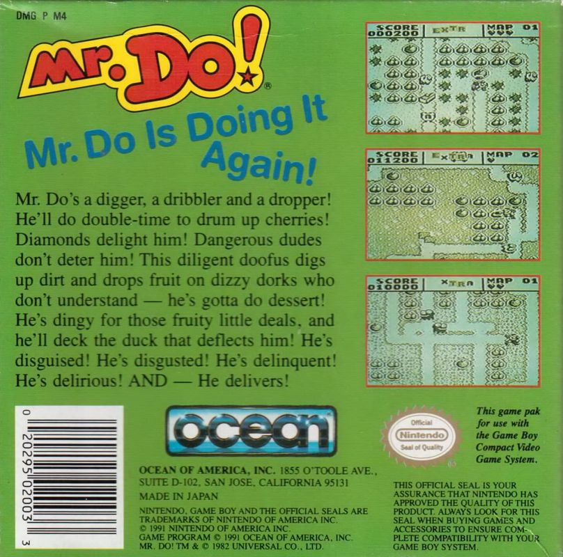 Mr. Do! cover or packaging material - MobyGames