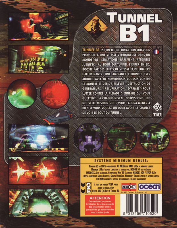 Tunnel B1 cover or packaging material - MobyGames