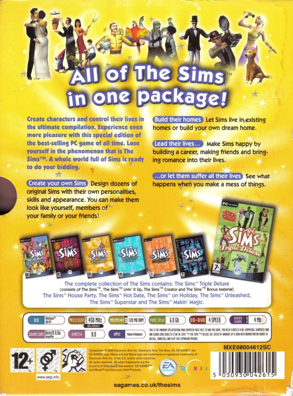 The Sims: Complete Collection cover or packaging material - MobyGames